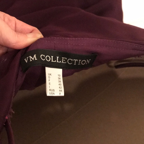 VM | Dresses | Vm Collection Beaded Chiffon Evening Dress Wshrug | Poshmark